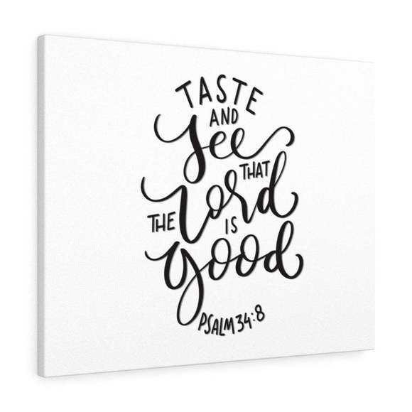 Express Your Love Gifts | Art | Scripture Sign Taste And See Psalm 348 ...